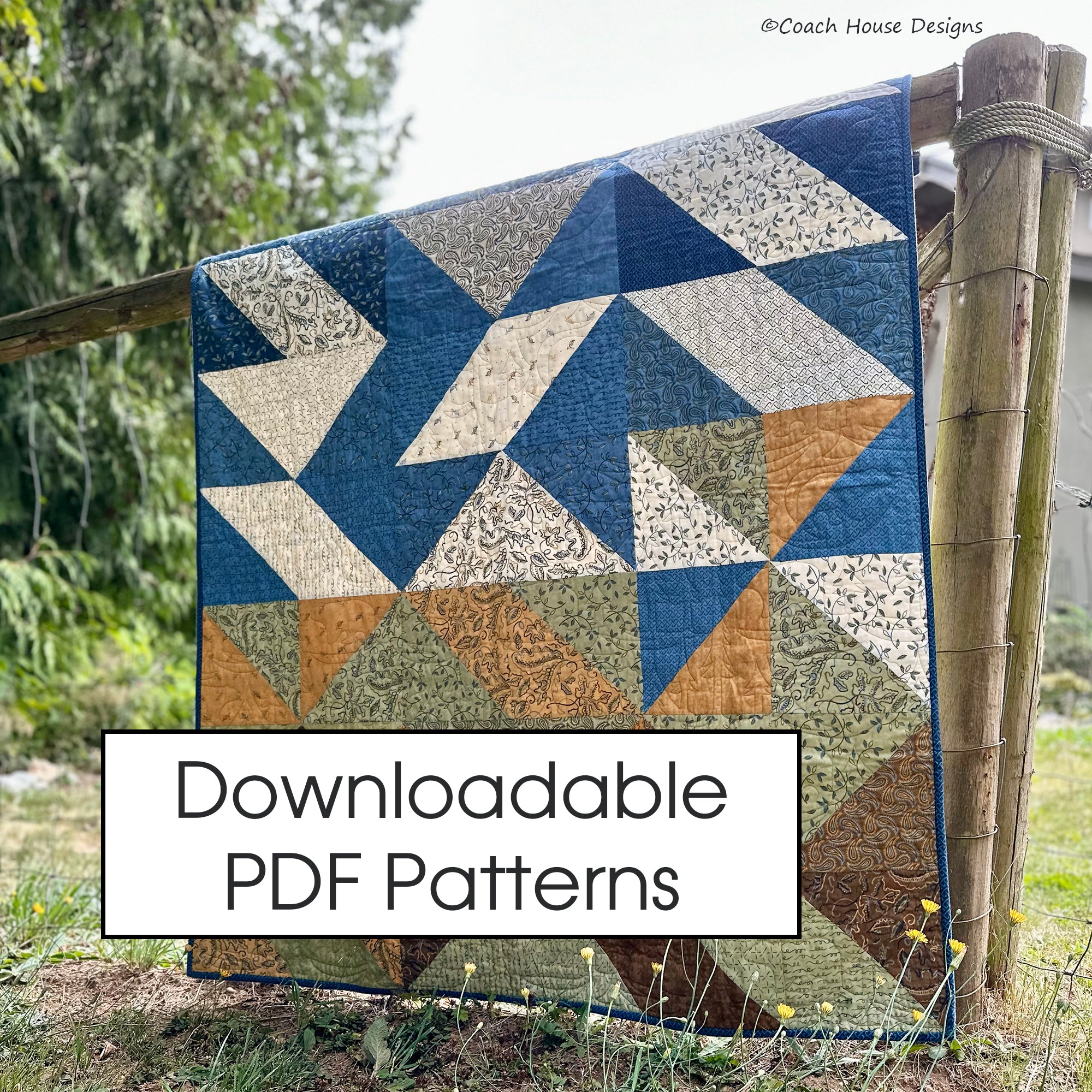 Downloadable PDF Quilt Patterns – Coach House Designs US