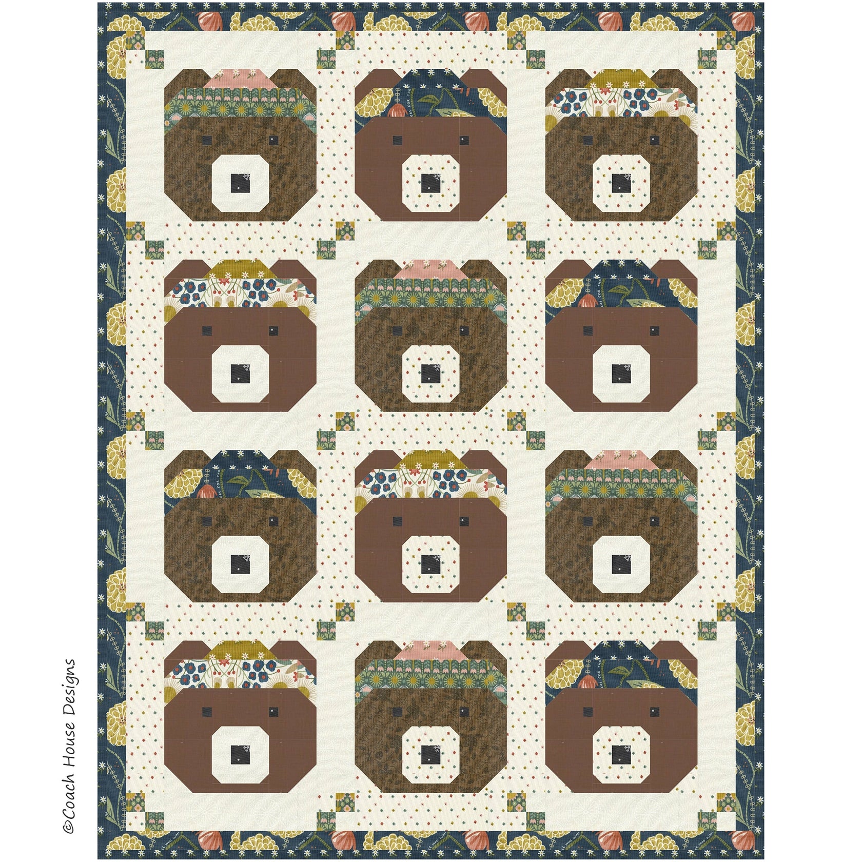 Baby Bear Downloadable PDF Quilt Pattern – Coach House Designs US
