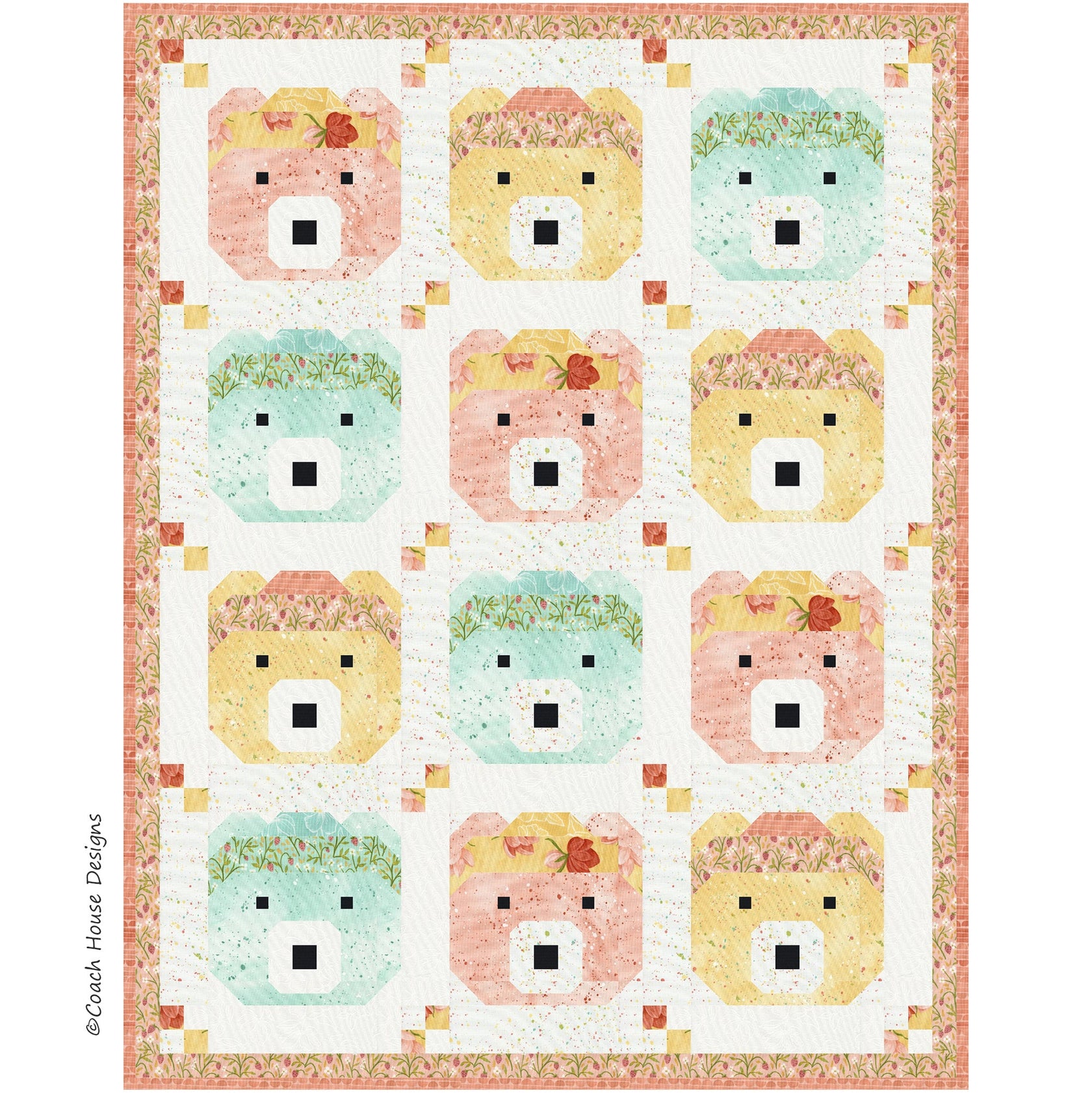 Baby Bear Downloadable PDF Quilt Pattern – Coach House Designs US