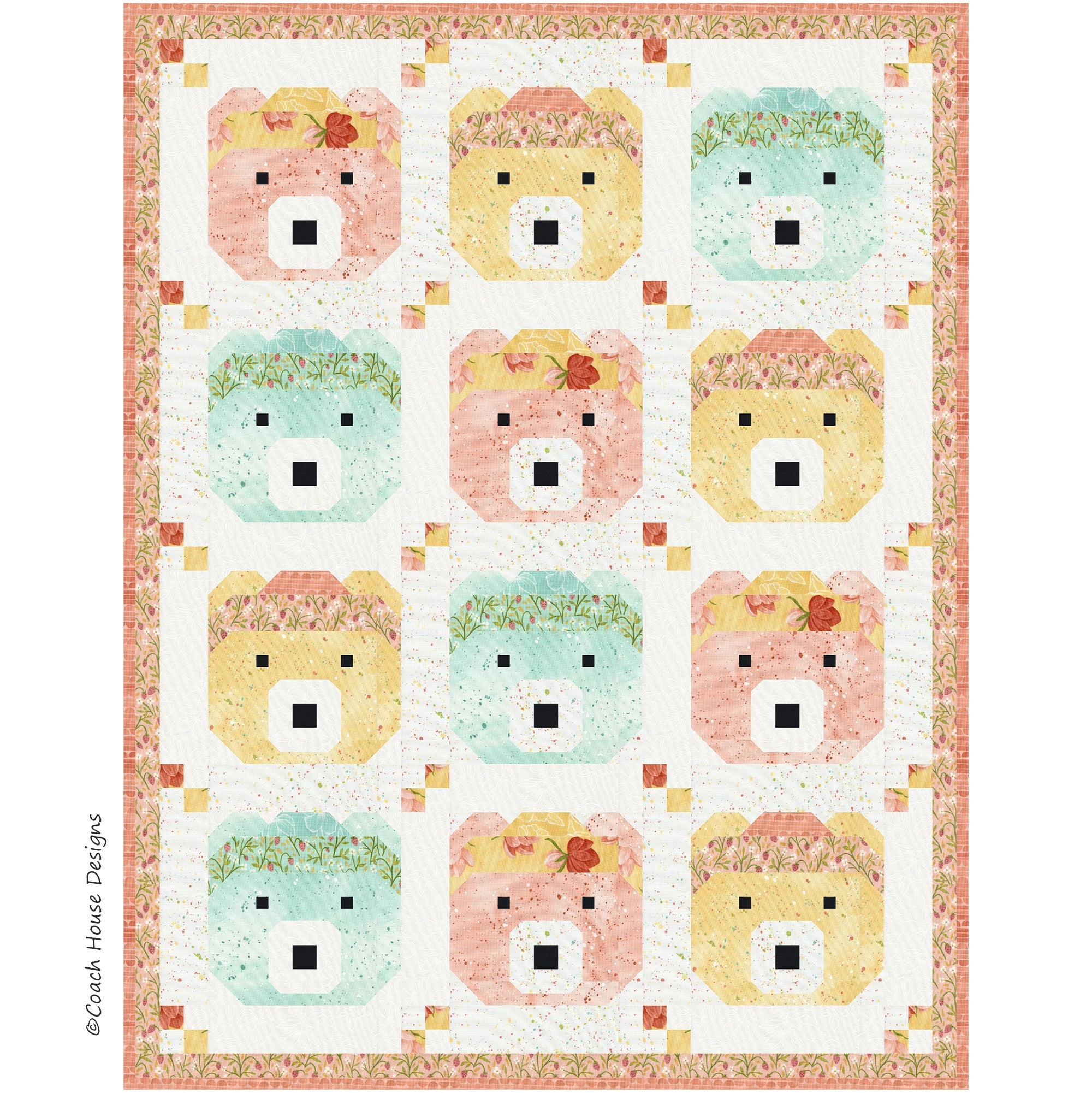 Baby Bear Downloadable PDF Quilt Pattern – Coach House Designs US