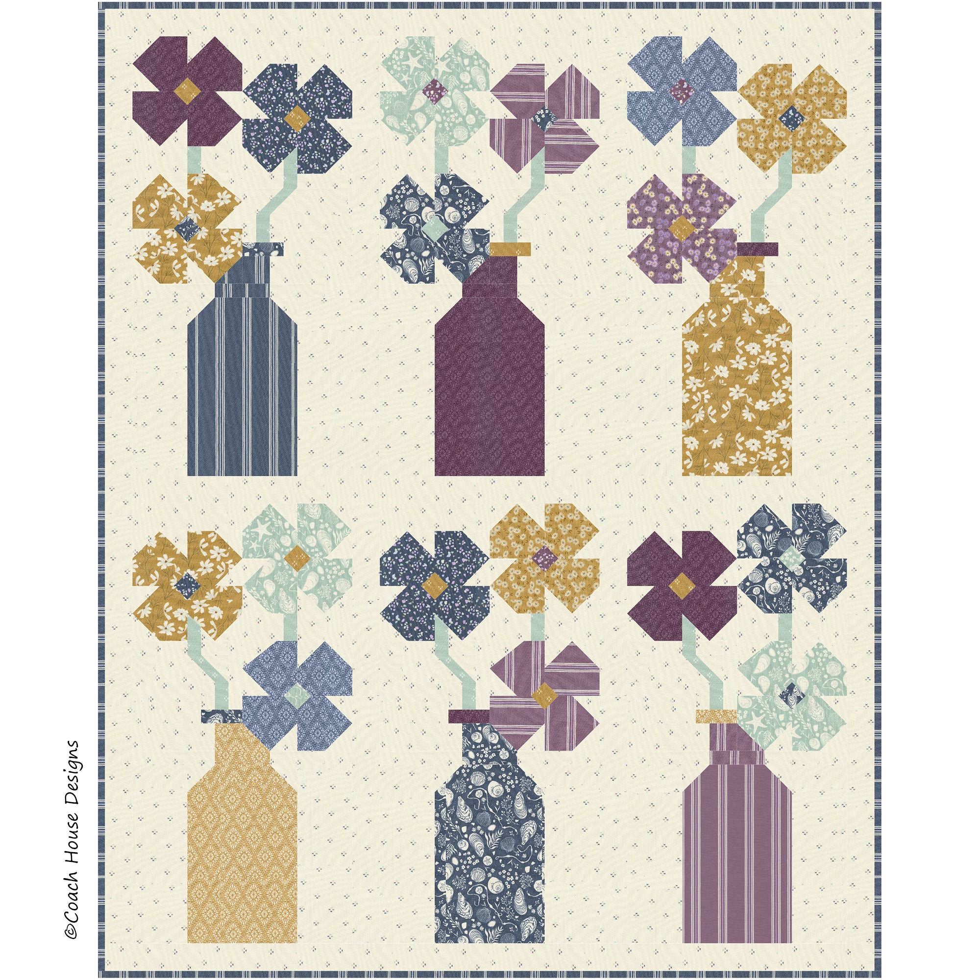 Beach Bouquets Quilt Pattern – Coach House Designs US