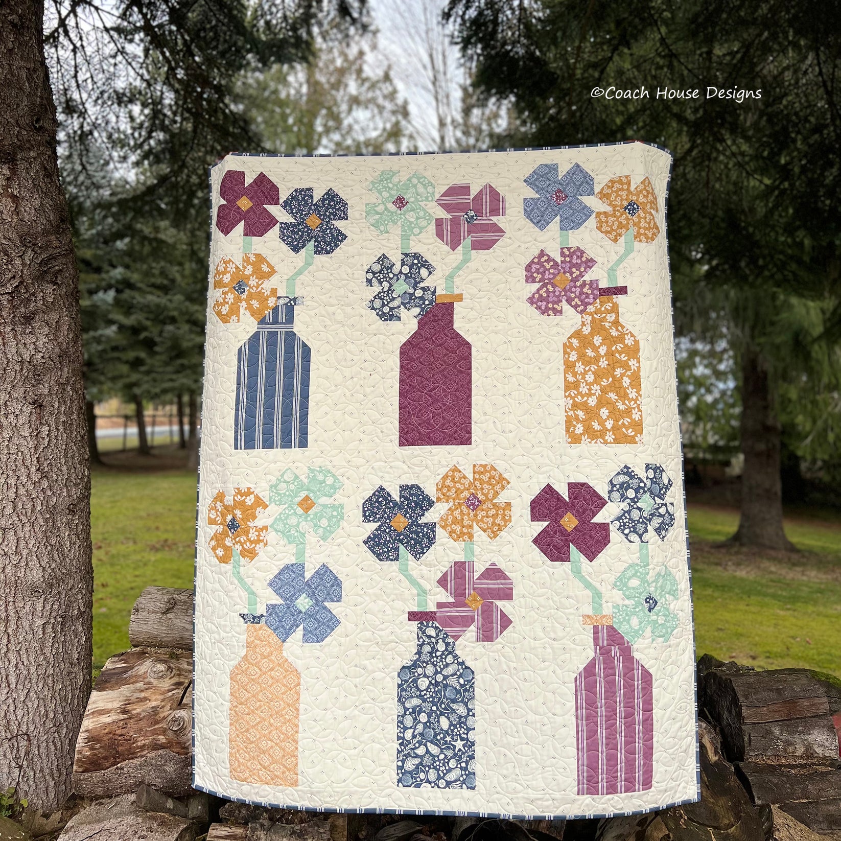 Beach Bouquets Quilt Pattern – Coach House Designs US