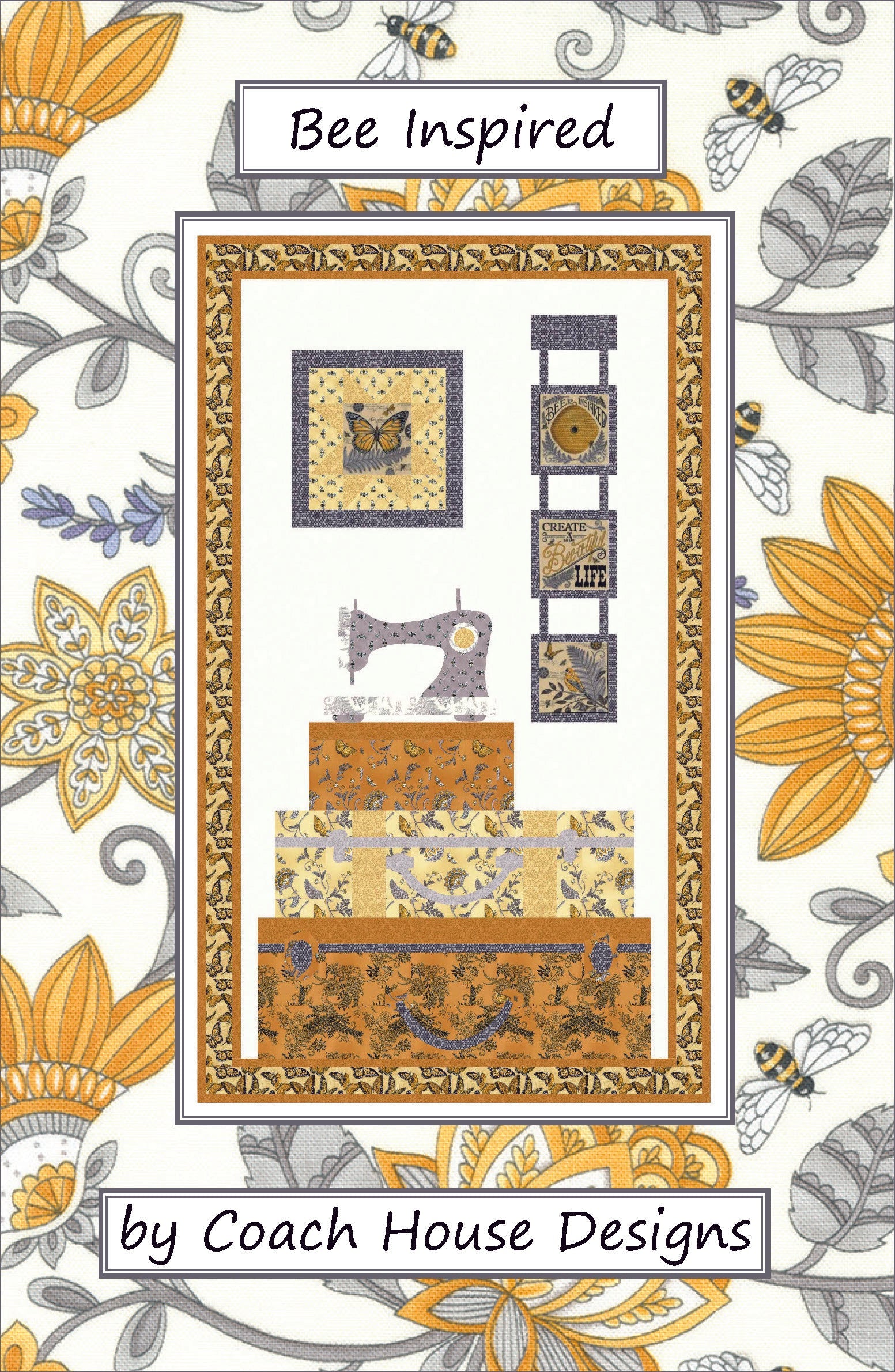 Bee Inspired Downloadable PDF Quilt Pattern – Coach House Designs US