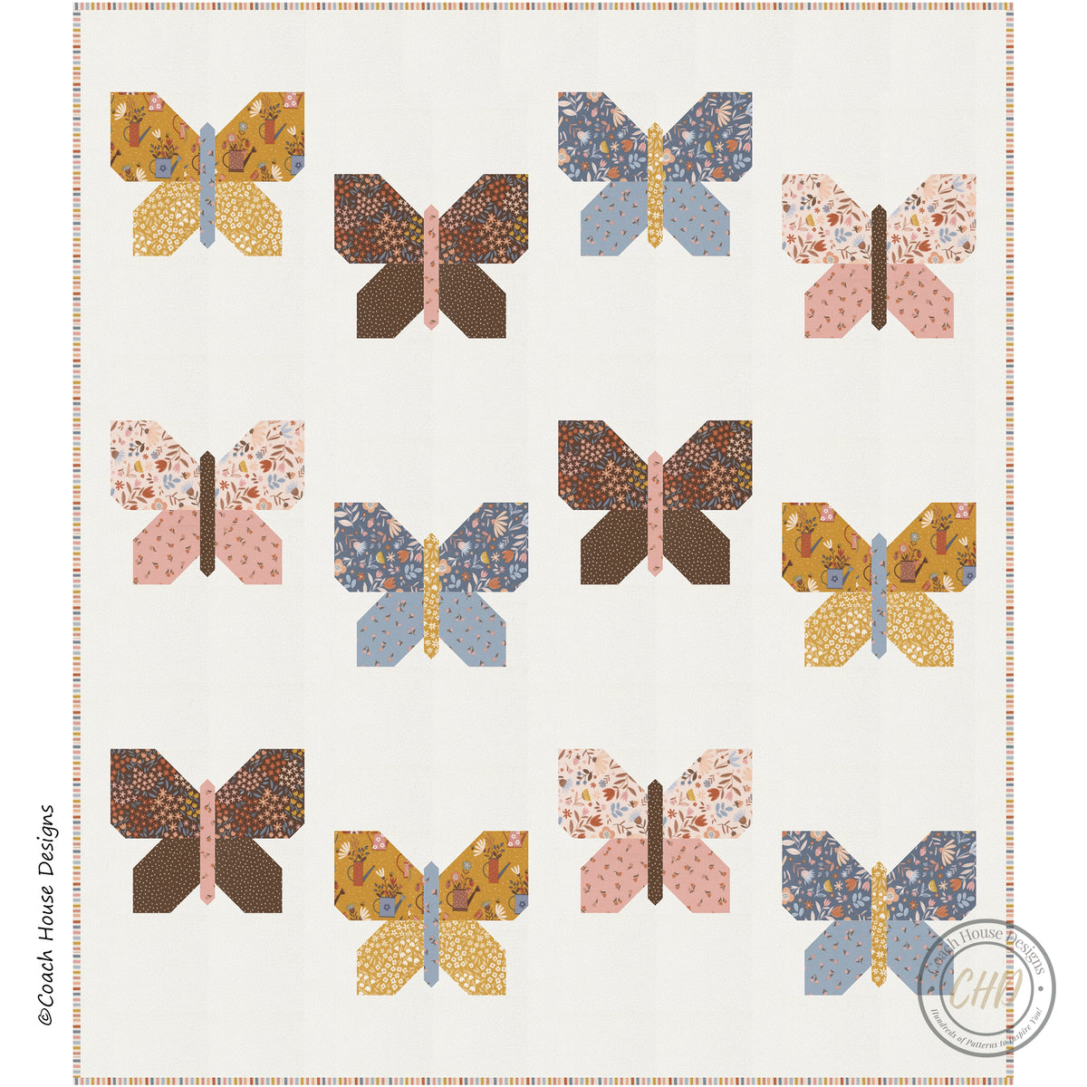 Butterfly Dance Quilt Pattern by Coach House Designs ** Blossoms and ...