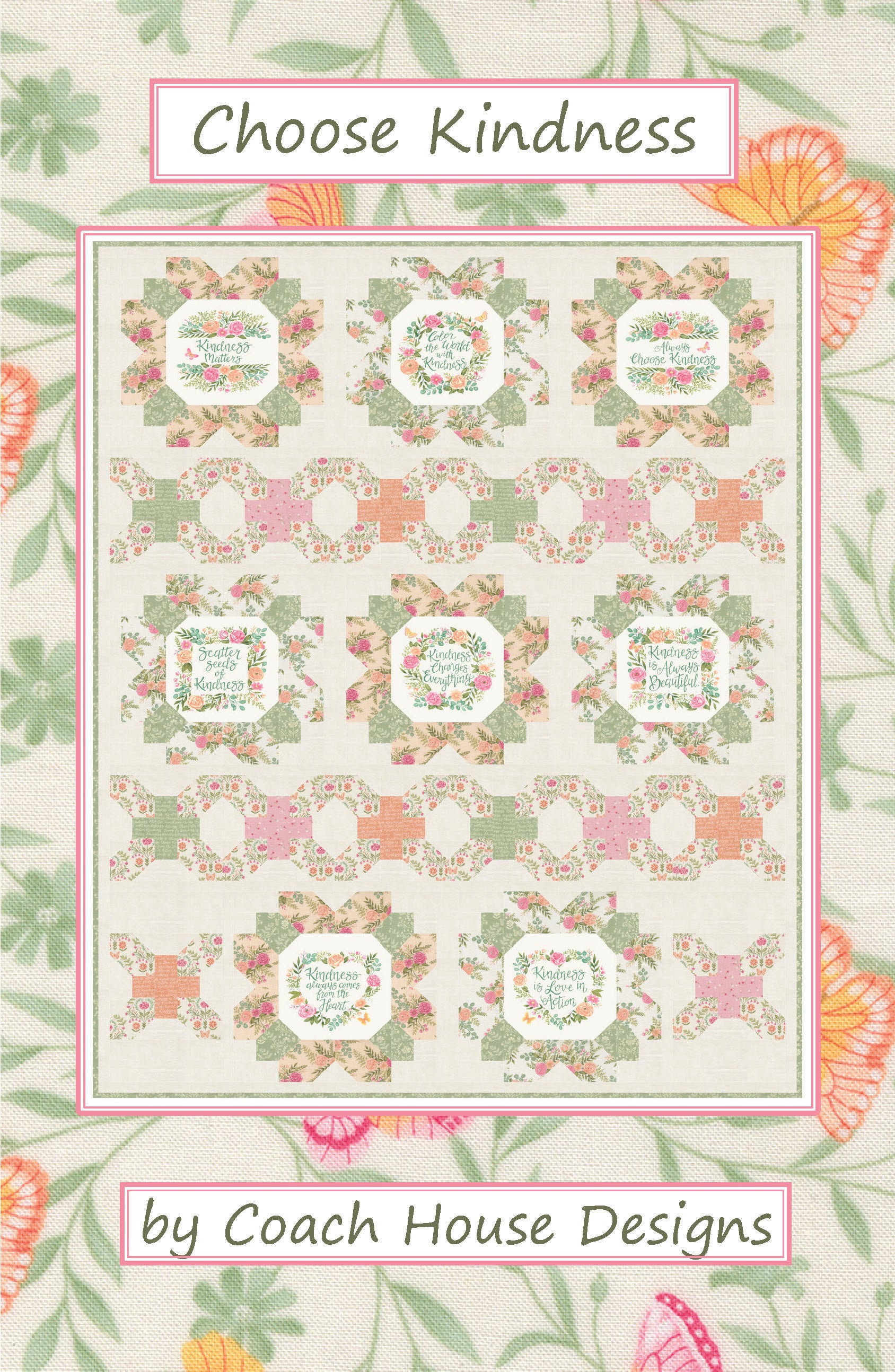 Choose Kindness Downloadable PDF Quilt Pattern (Pre-Order) – Coach ...