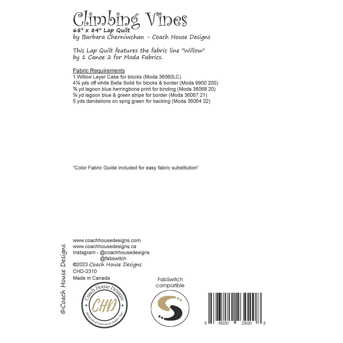 Climbing Vines Quilt Pattern – Coach House Designs US