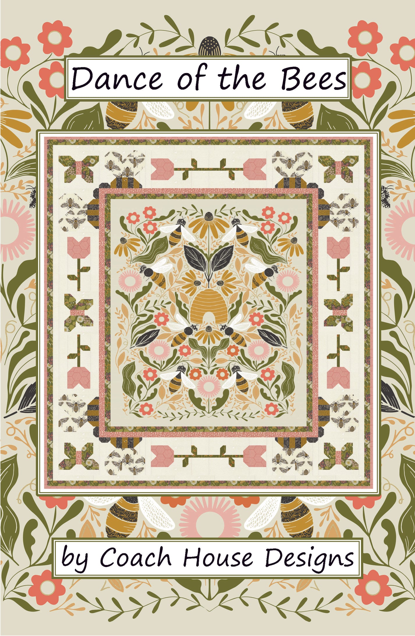 Dance of the Bees Downloadable PDF Quilt Pattern – Coach House Designs US