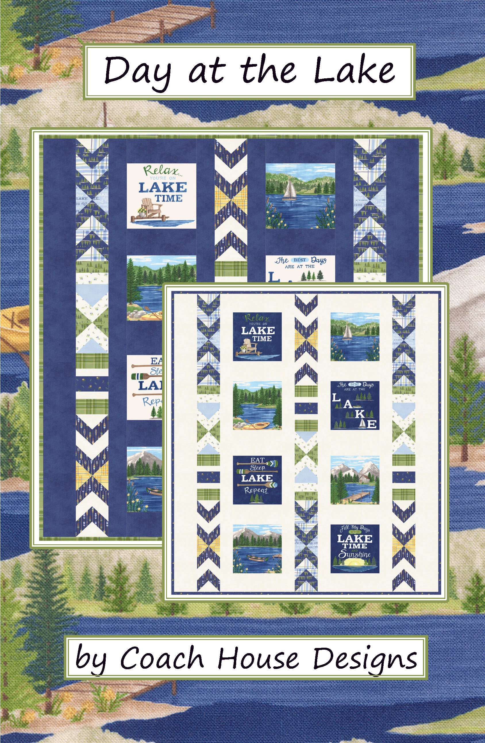 Day at the Lake Downloadable PDF Quilt Pattern – Coach House Designs US