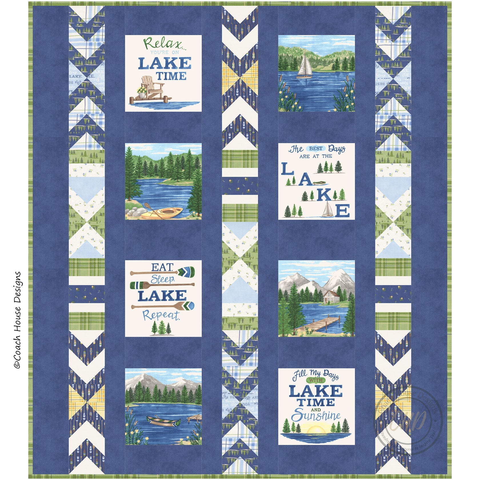 Day at the Lake Downloadable PDF Quilt Pattern – Coach House Designs US