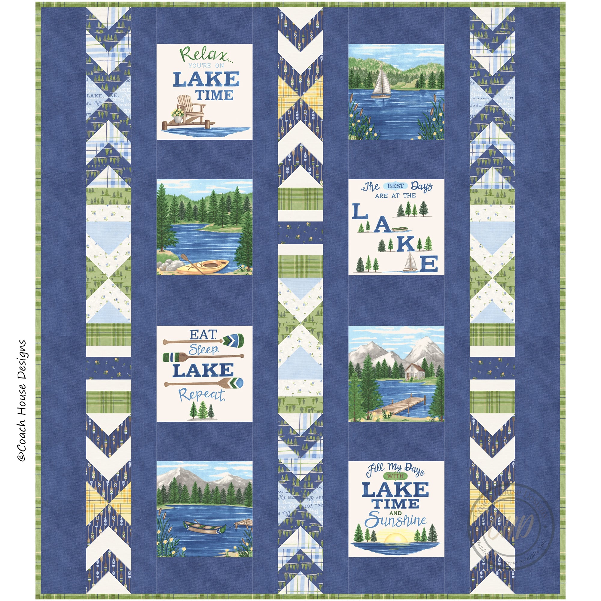 Day at the Lake Downloadable PDF Quilt Pattern – Coach House Designs US