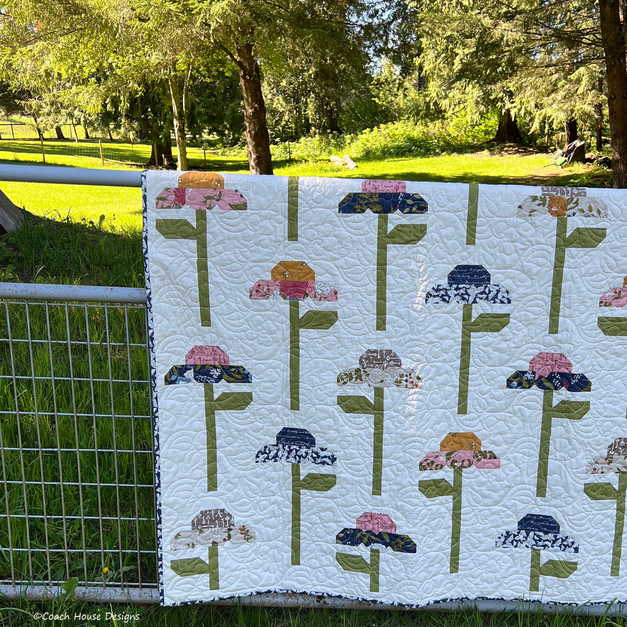 Enchanted Garden Downloadable PDF Quilt Pattern – Coach House Designs US