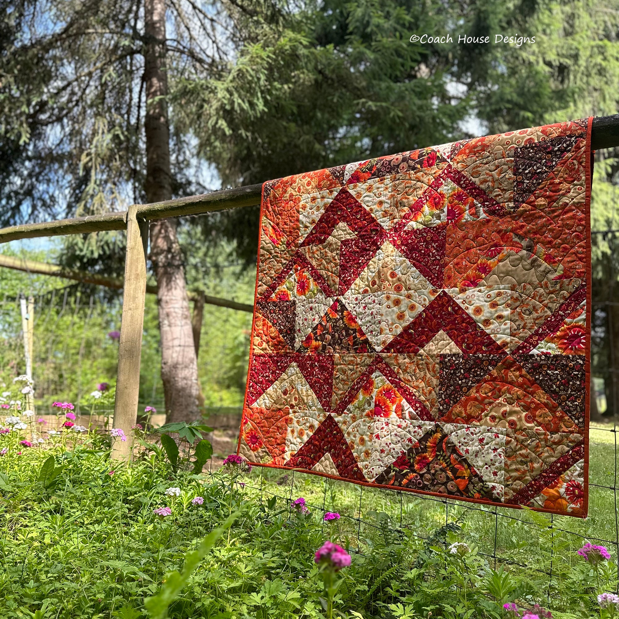 Fall Colors Downloadable PDF Quilt Pattern – Coach House Designs US