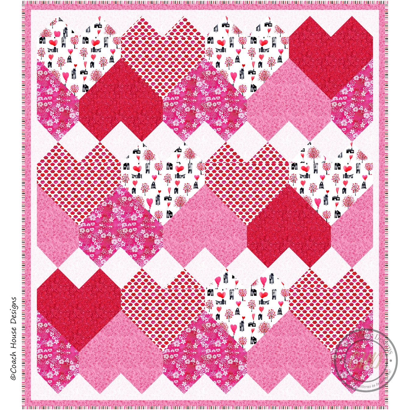 Forever Yours Downloadable PDF Quilt Pattern – Coach House Designs US