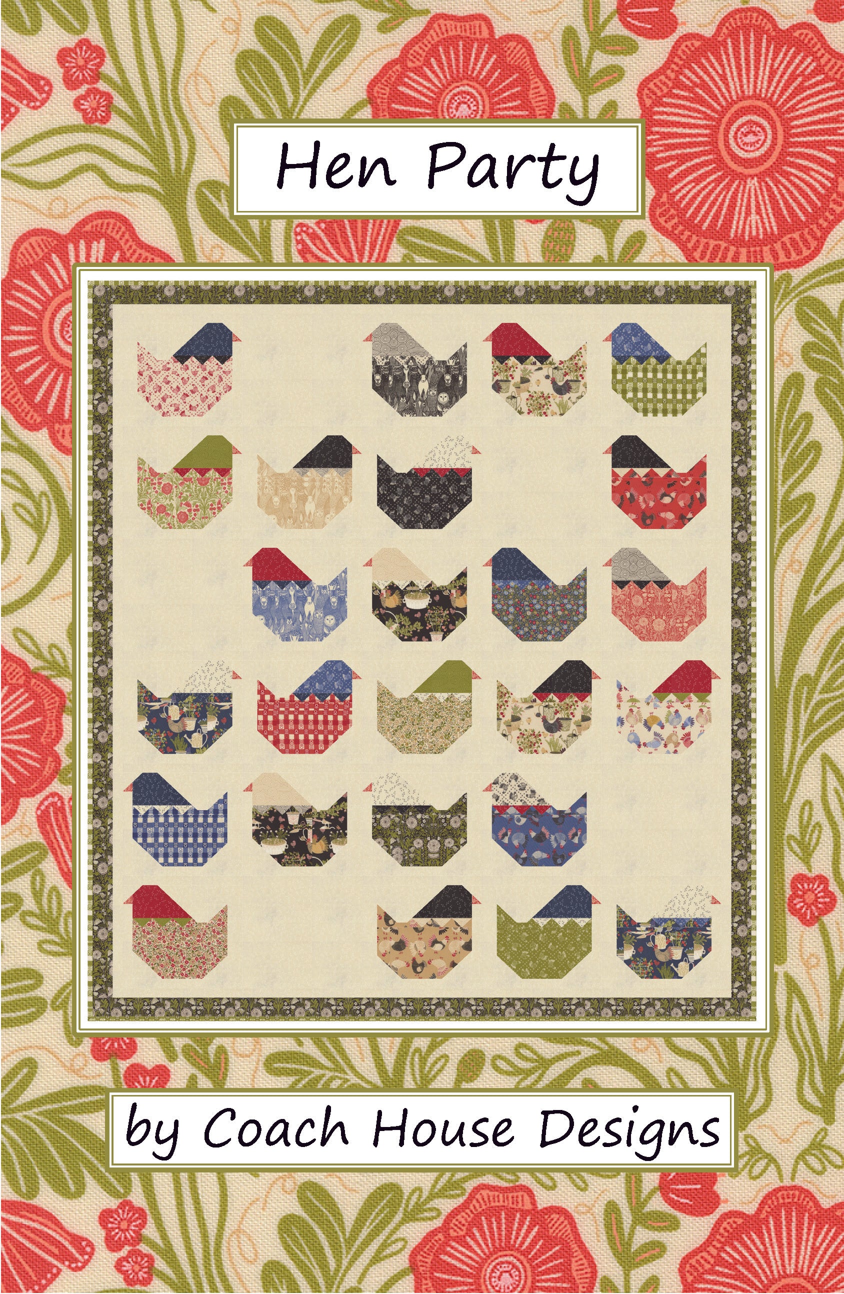 Hen Party Downloadable PDF Quilt Pattern – Coach House Designs US