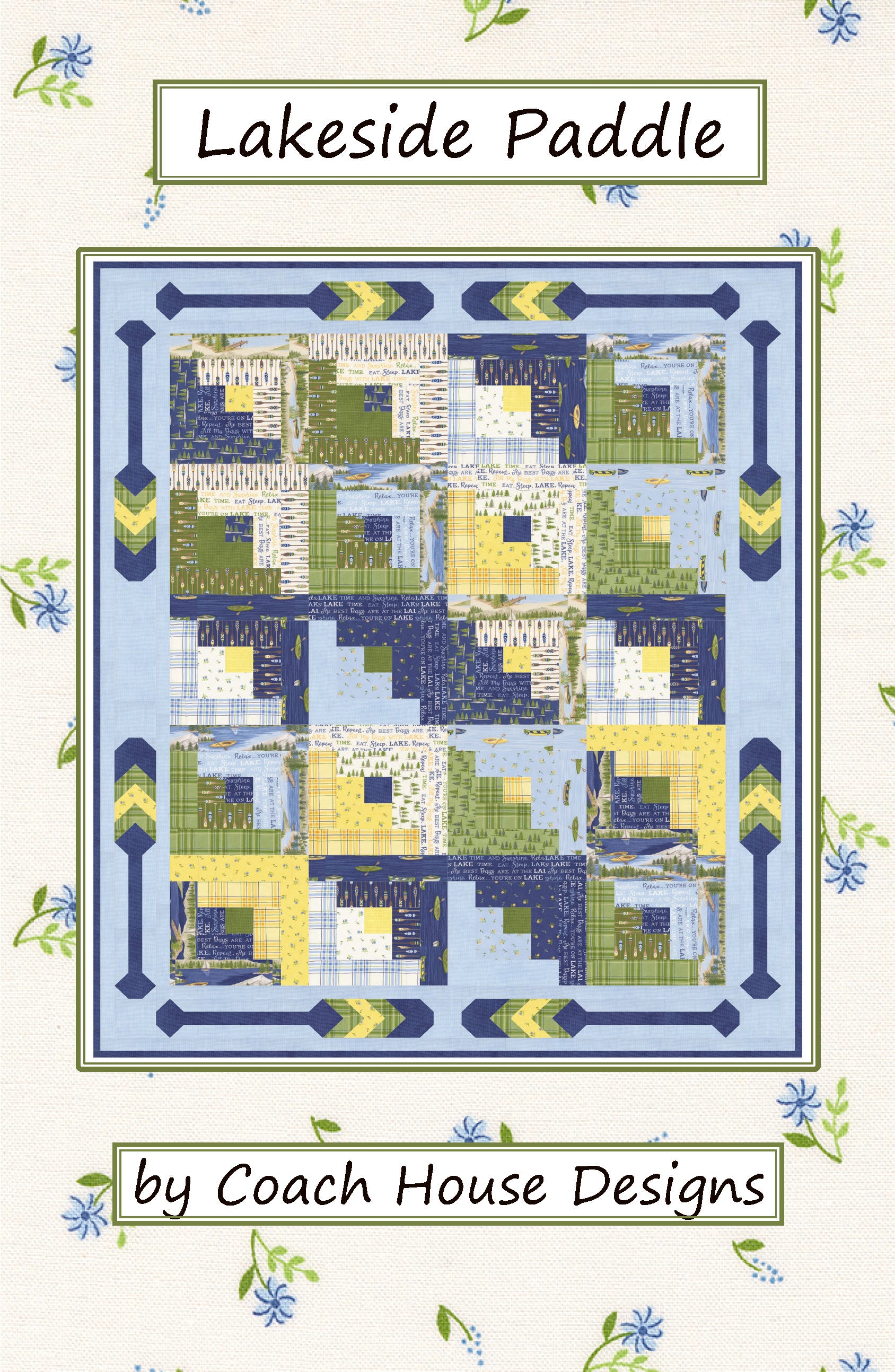Lakeside Paddle Downloadable PDF Quilt Pattern – Coach House Designs US