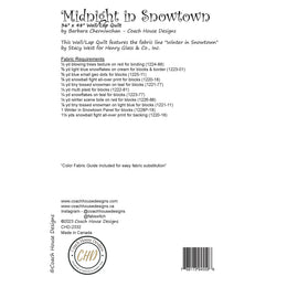 Midnight in Snowtown Quilt Pattern – Coach House Designs US
