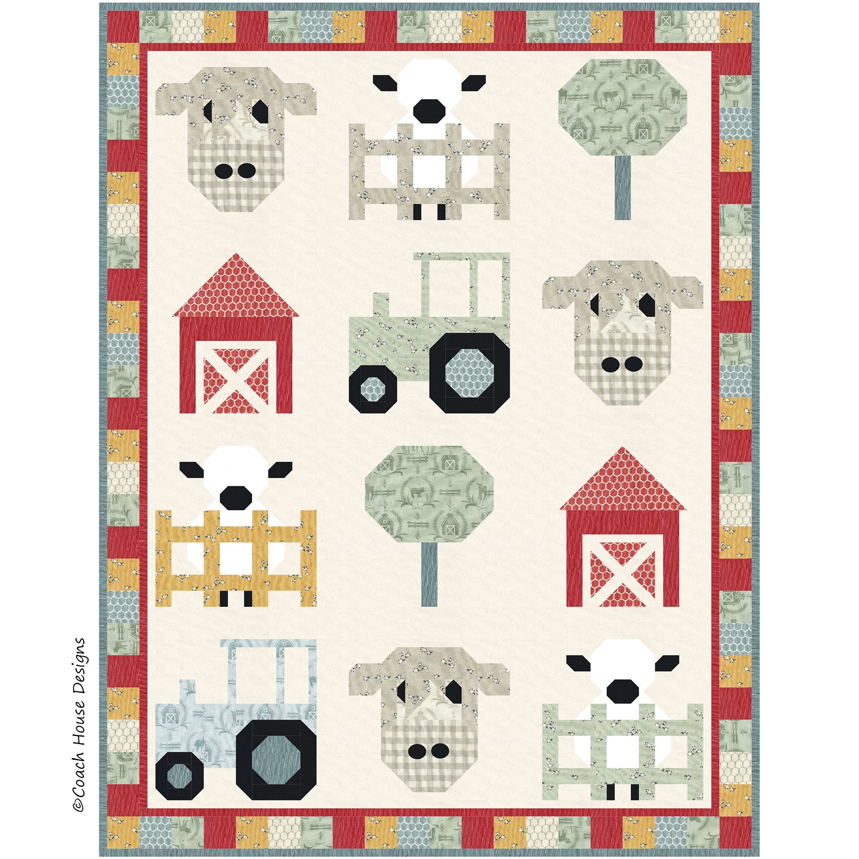 On the Farm Quilt Pattern – Coach House Designs US