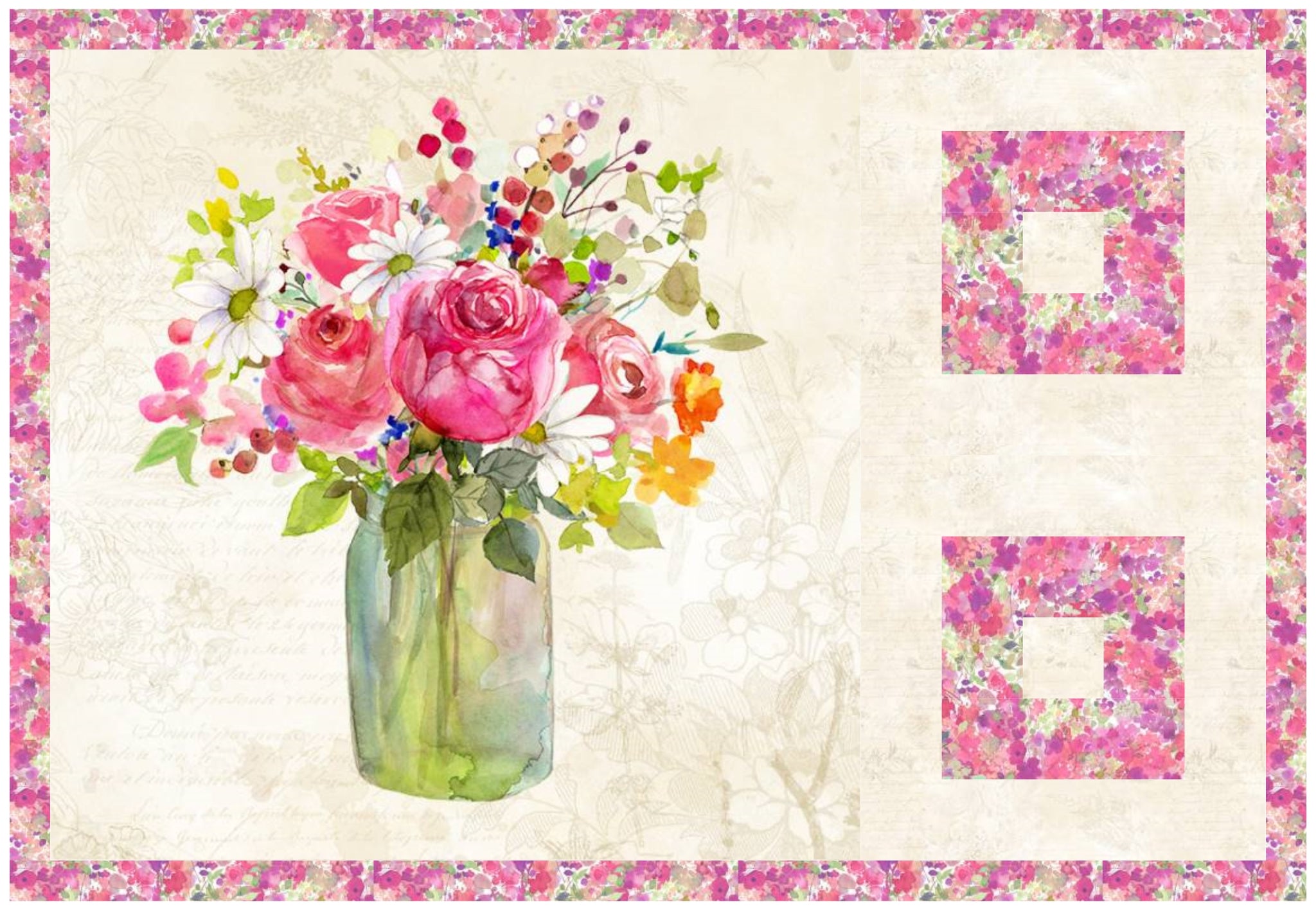 Flowers for Your Table Downloadable PDF Quilt Pattern – Coach House ...