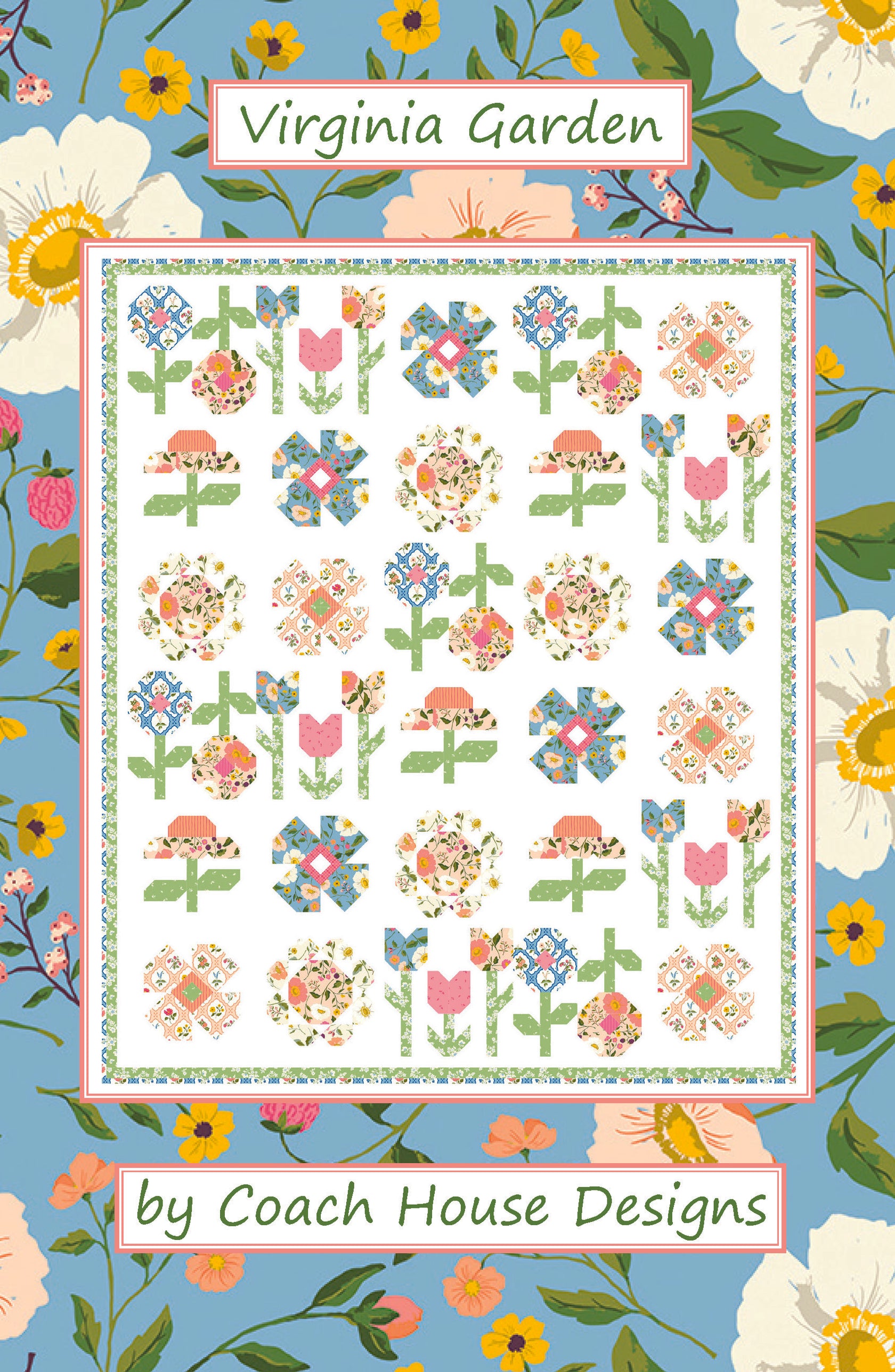 Virginia Garden Downloadable PDF Quilt Pattern – Coach House Designs US
