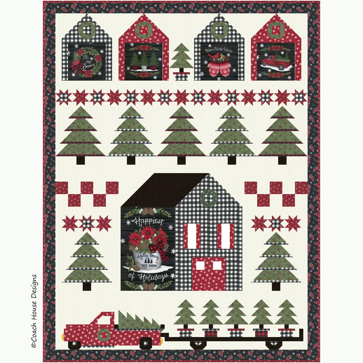 At the Tree Farm Quilt Pattern – Coach House Designs US