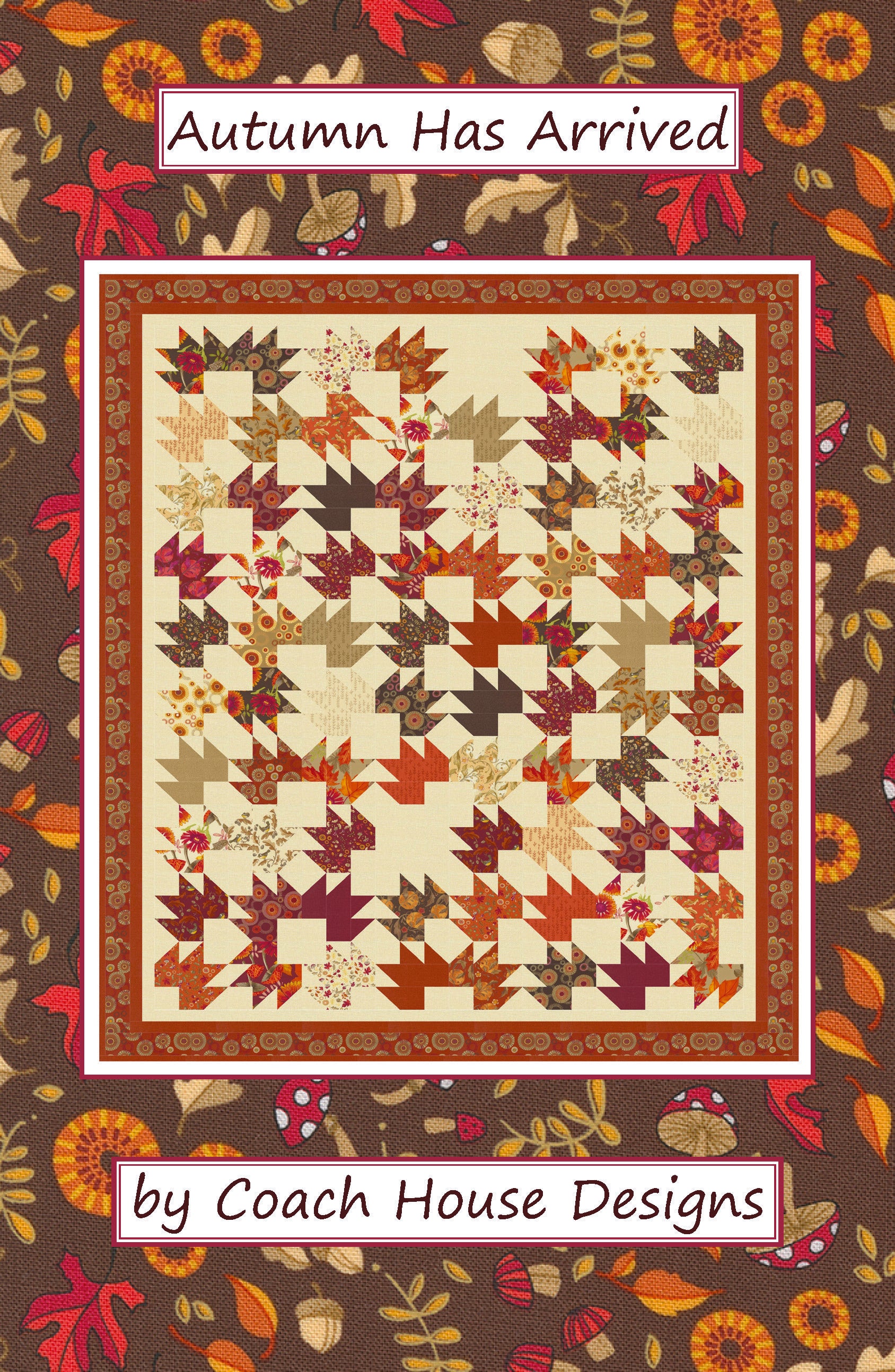Autumn Motifs Quilt Pattern A Spiraling Autumn (Edge To Edge Quilting)