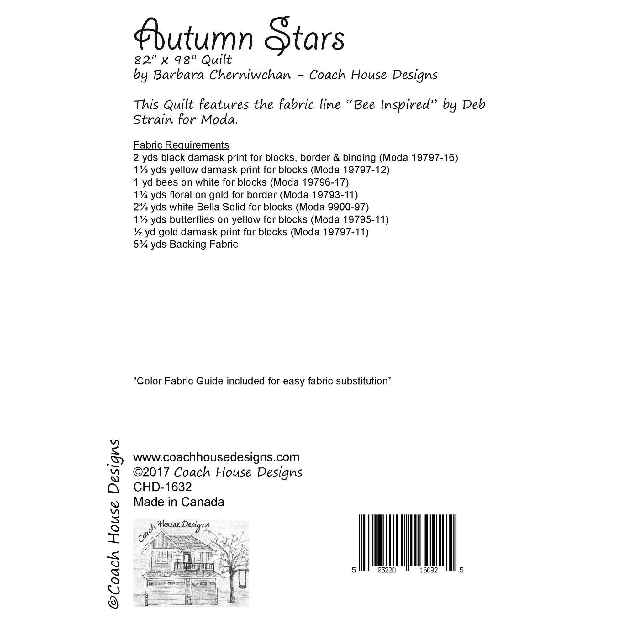 Autumn Stars Downloadable PDF Quilt Pattern – Coach House Designs US