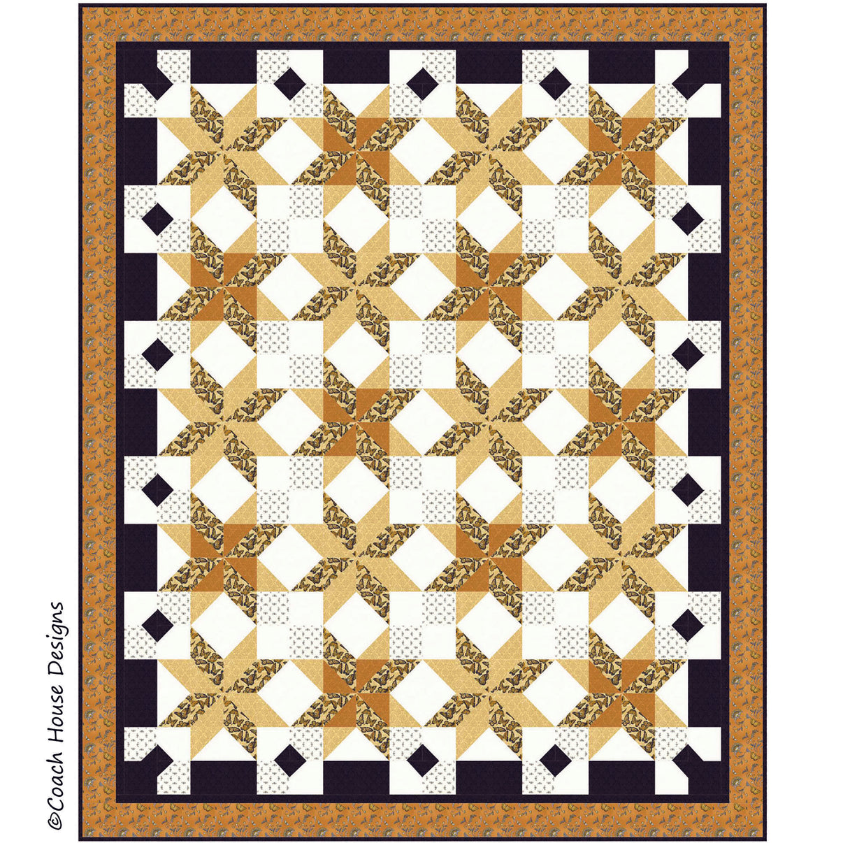 Autumn Stars Downloadable PDF Quilt Pattern – Coach House Designs US