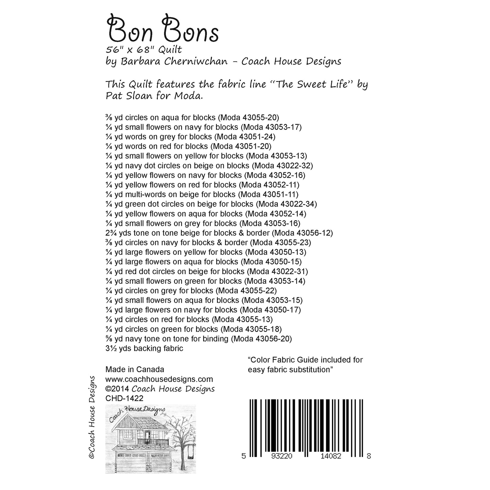 Bon Bons Downloadable PDF Quilt Pattern – Coach House Designs US