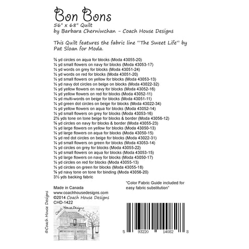 Bon Bons Downloadable PDF Quilt Pattern – Coach House Designs US