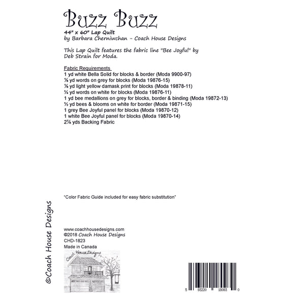 Buzz Buzz Downloadable PDF Quilt Pattern – Coach House Designs US