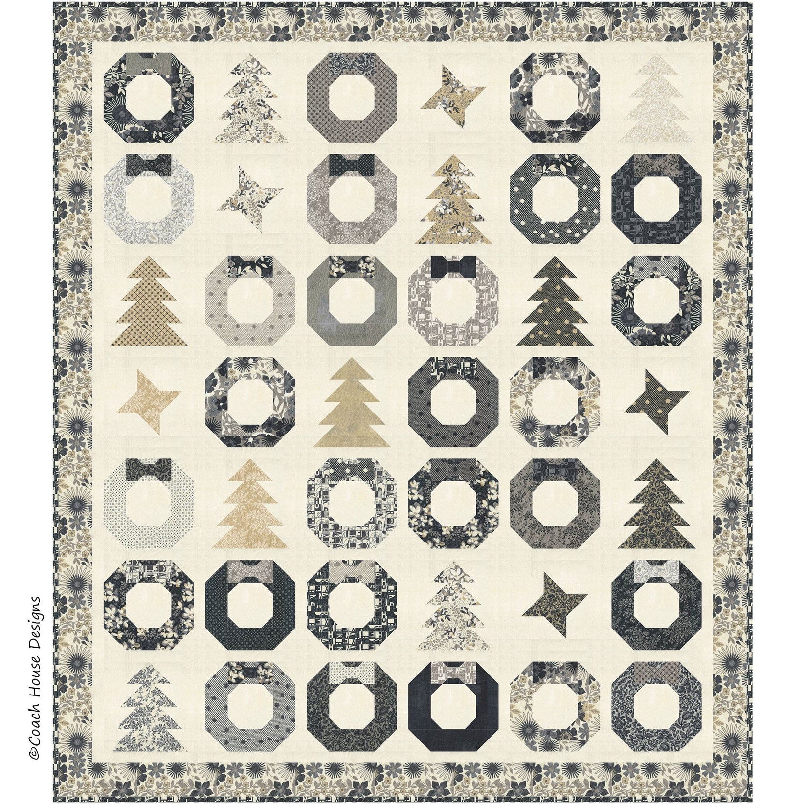 Christmas Cheer Digital Quilt Pattern – Coach House Designs US