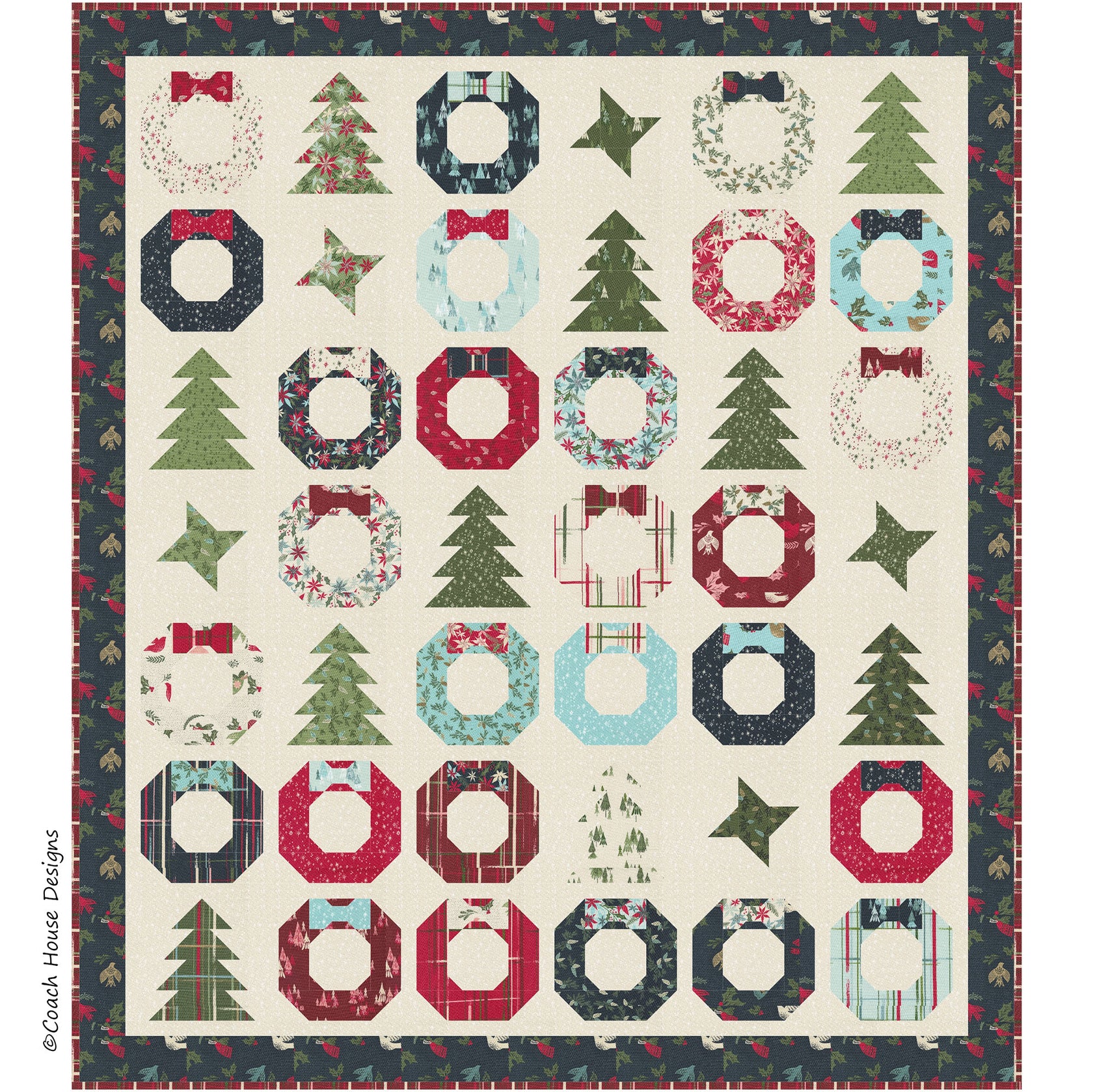 Christmas Cheer Quilt Pattern – Coach House Designs US