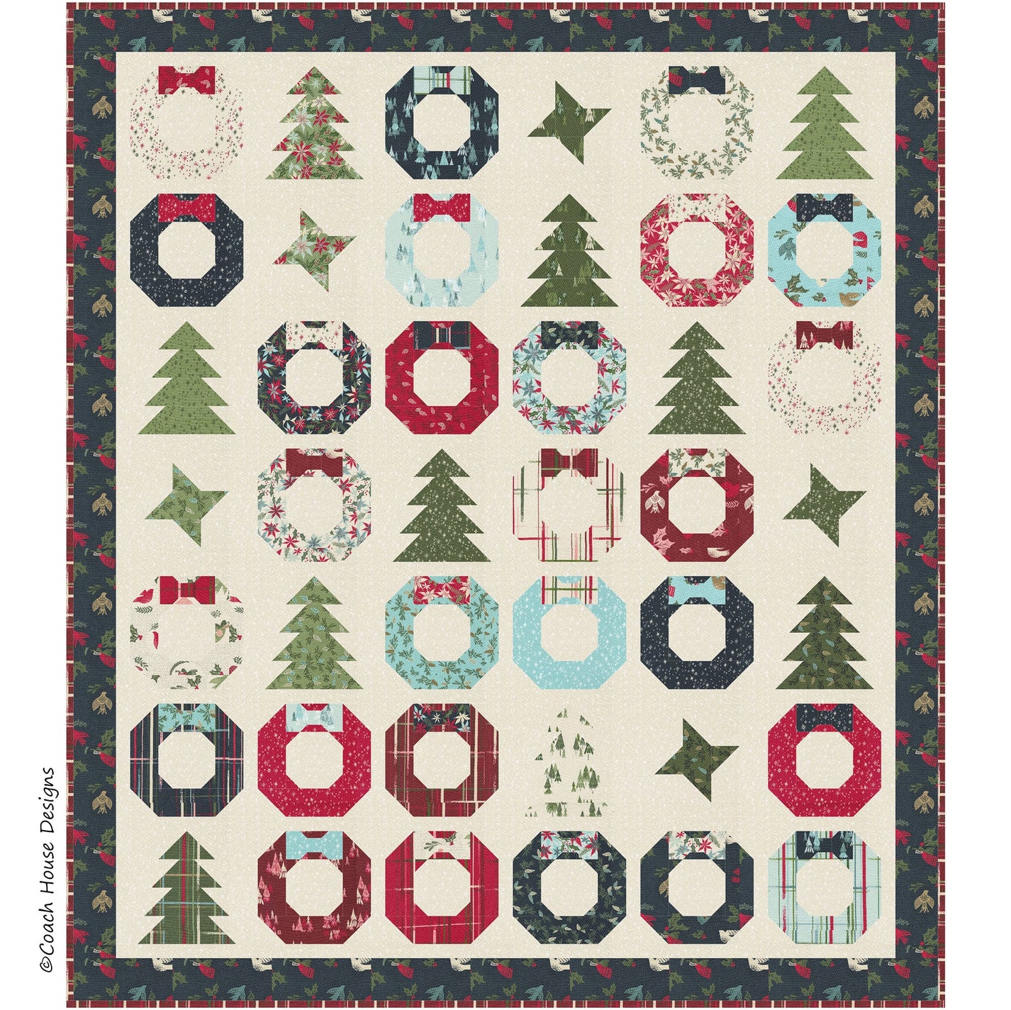 Christmas Cheer Digital Quilt Pattern – Coach House Designs US