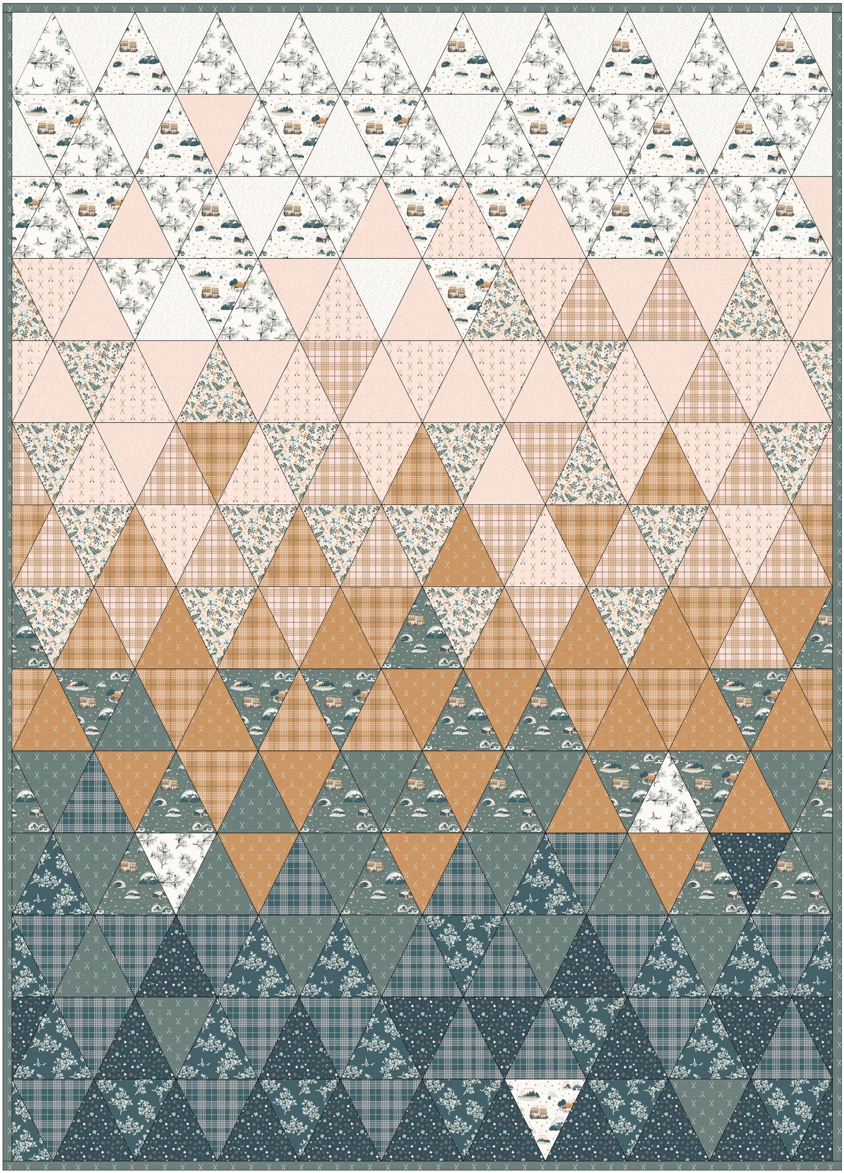 Dawn Downloadable PDF Quilt Pattern – Coach House Designs US