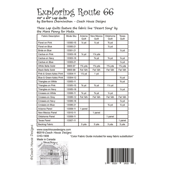 Exploring Route 66 Quilt Pattern – Coach House Designs US