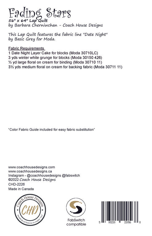 Fading Stars Quilt Pattern – Coach House Designs US