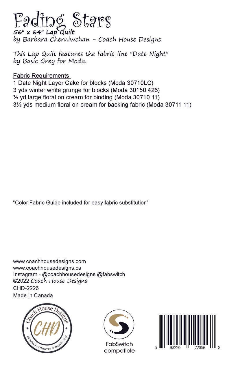 Fading Stars Quilt Pattern – Coach House Designs US