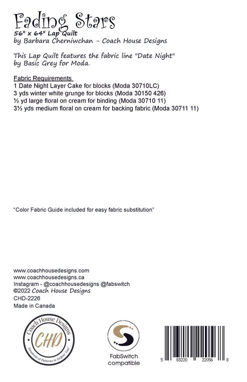 Fading Stars Downloadable PDF Quilt Pattern – Coach House Designs US