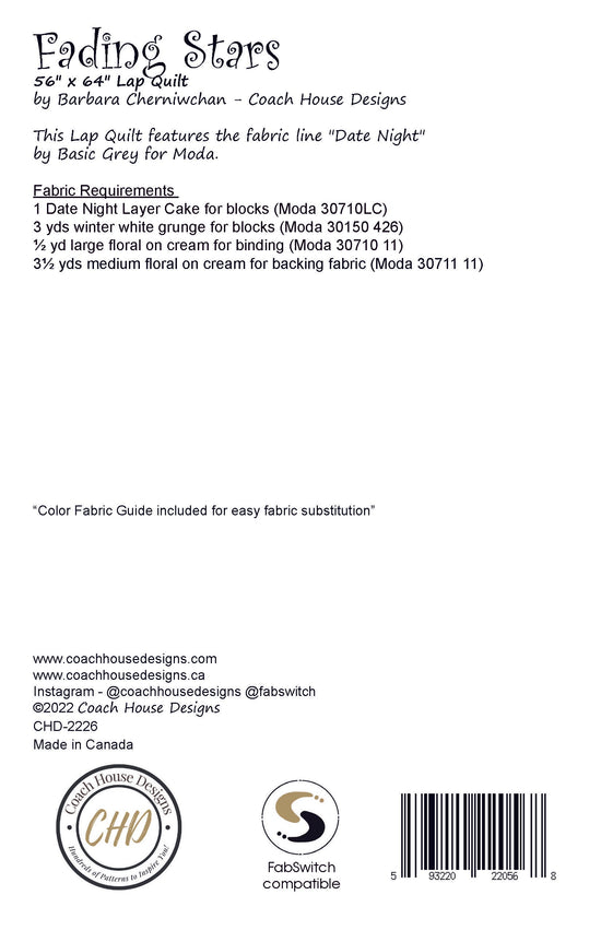 Fading Stars Downloadable PDF Quilt Pattern – Coach House Designs US