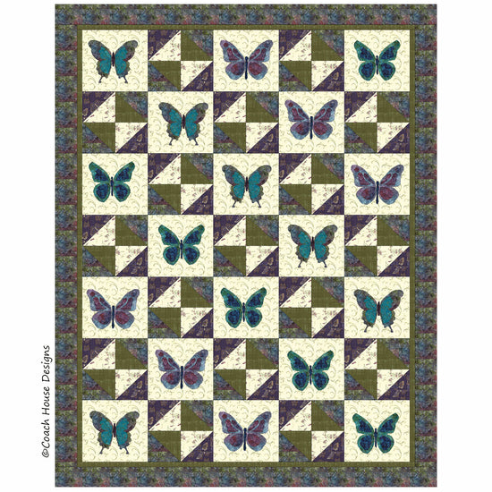 Flutterby Downloadable PDF Quilt Pattern – Coach House Designs US