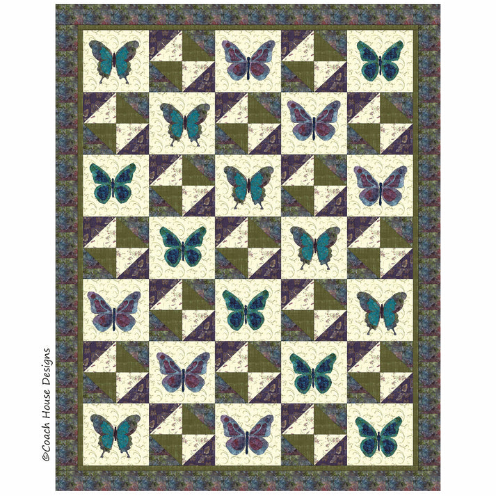 Flutterby Downloadable PDF Quilt Pattern – Coach House Designs US