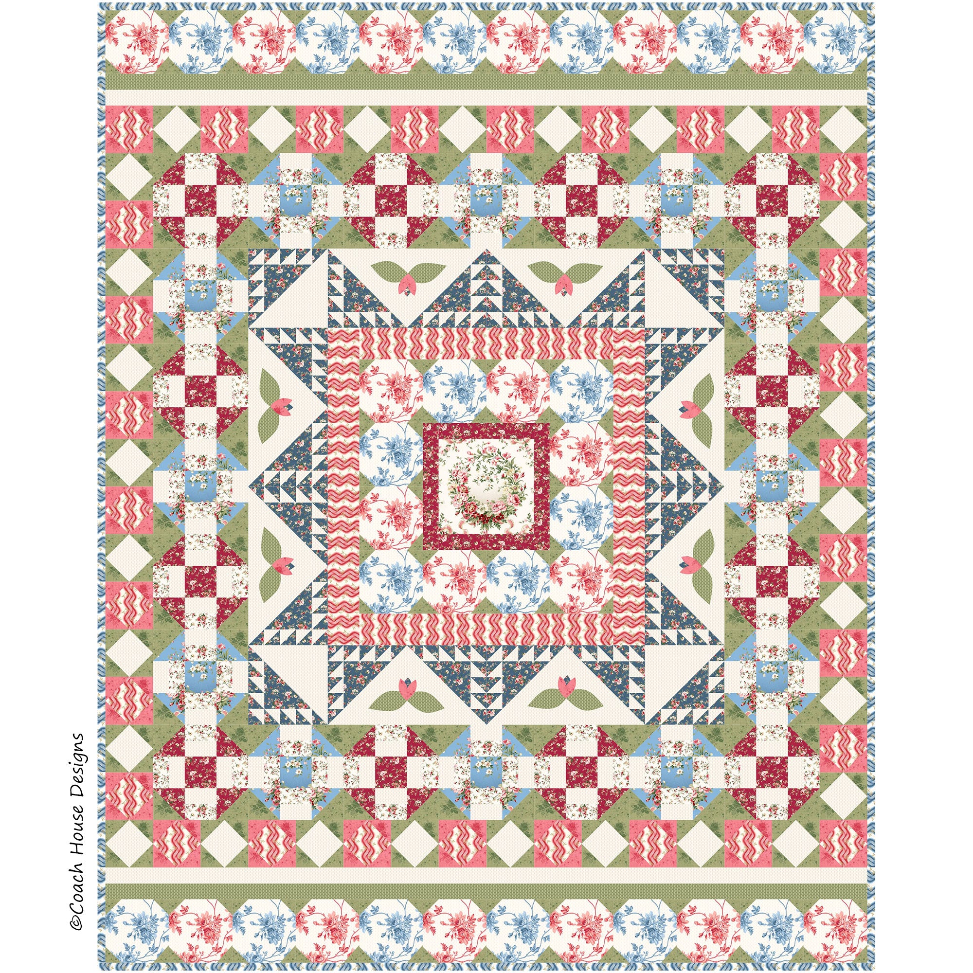 Georgia Downloadable PDF Quilt Pattern – Coach House Designs US