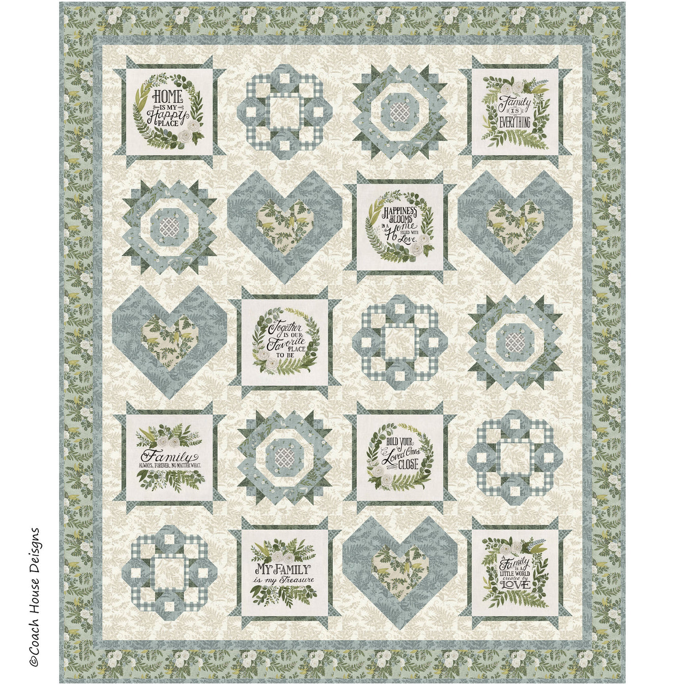 Happiness Sampler Quilt Pattern – Coach House Designs US