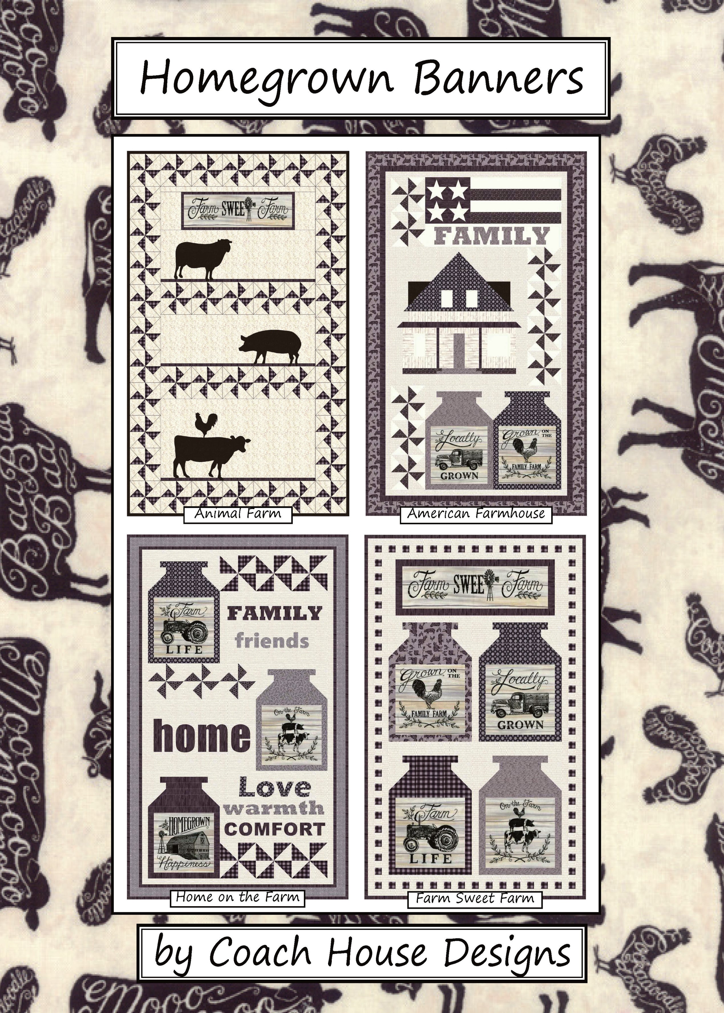 Homegrown Banners Downloadable PDF Quilt Pattern – Coach House Designs US