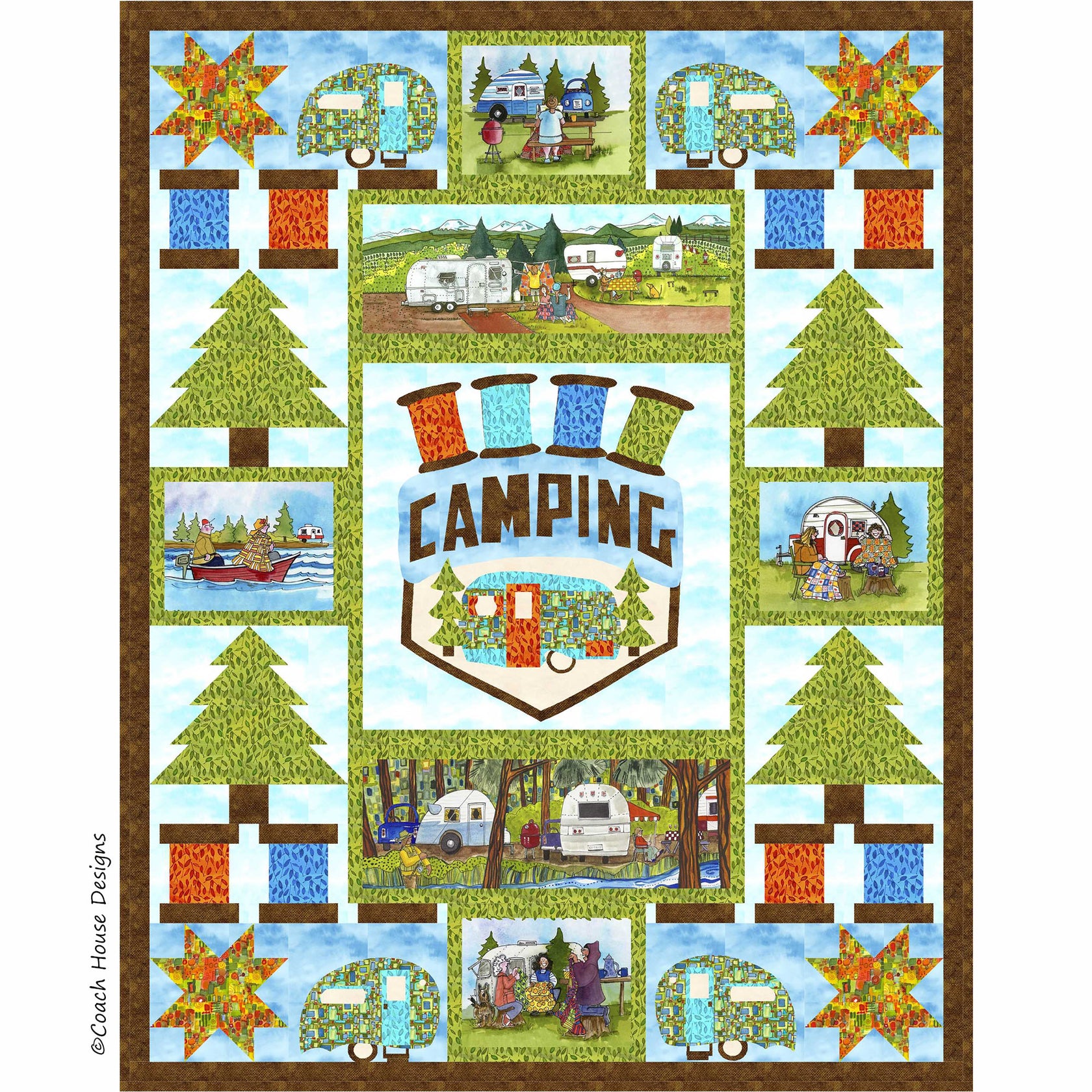 My Kind of Camping Quilt Pattern – Coach House Designs US