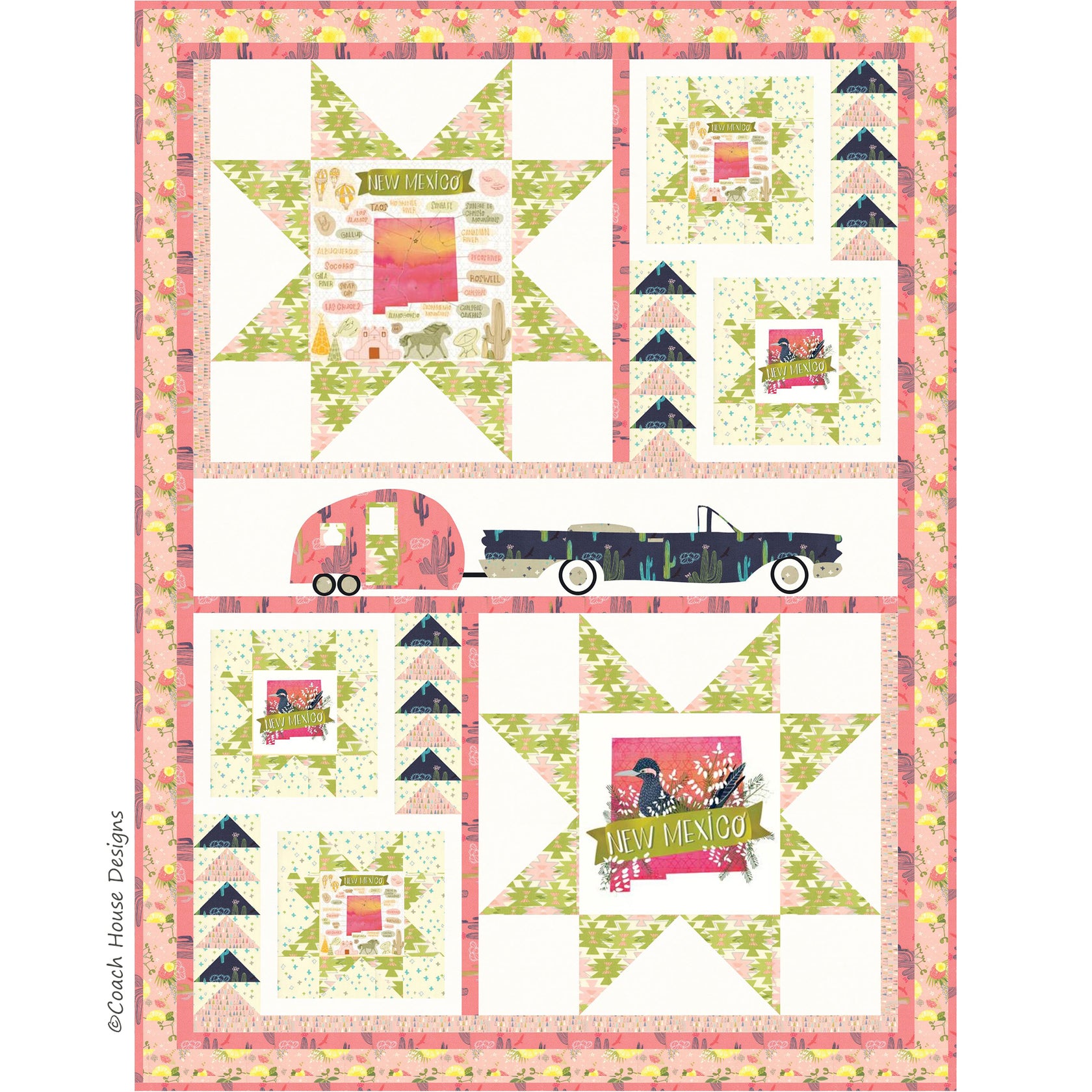 Exploring Route 66 Quilt Pattern – Coach House Designs US
