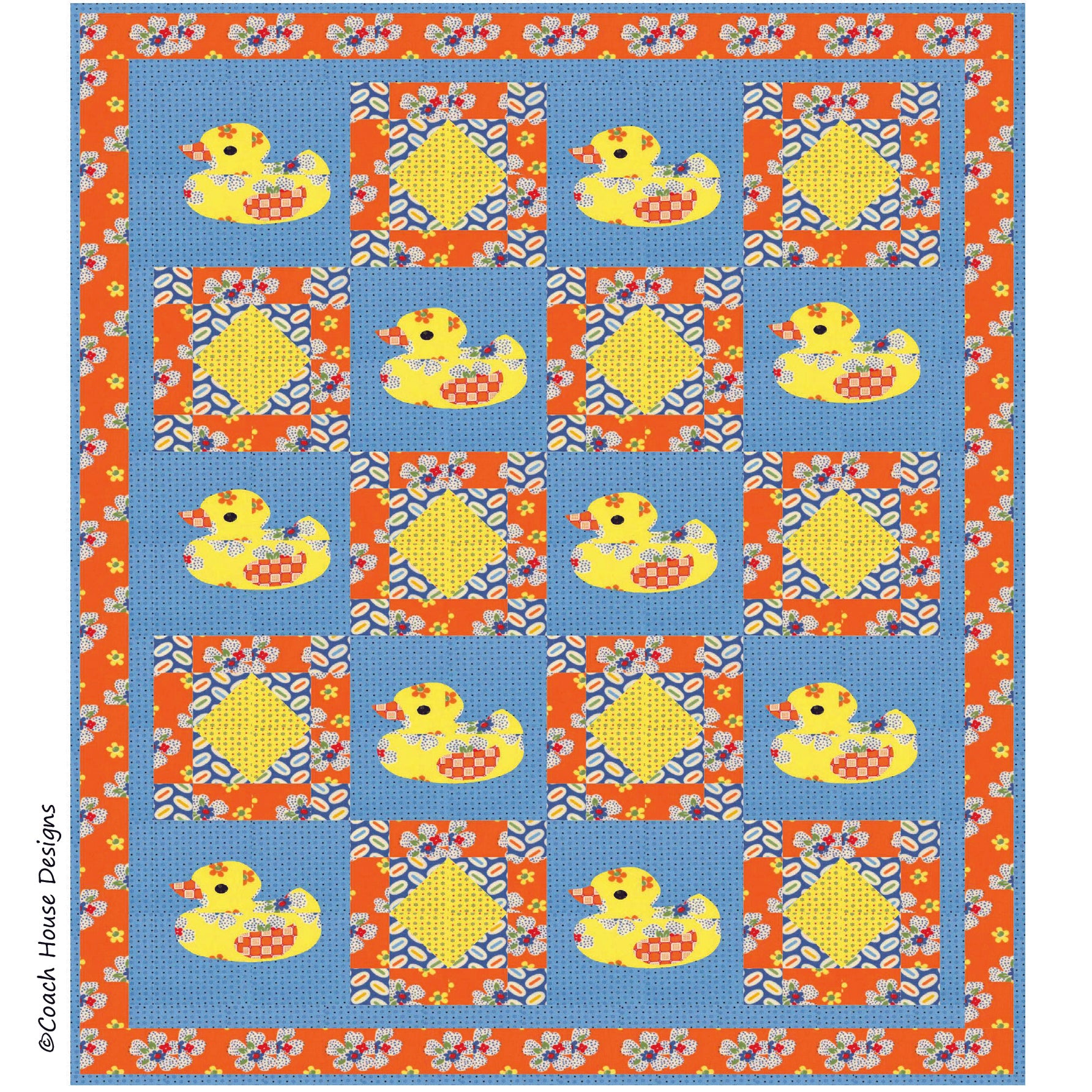 Quack! Downloadable PDF Quilt Pattern – Coach House Designs US