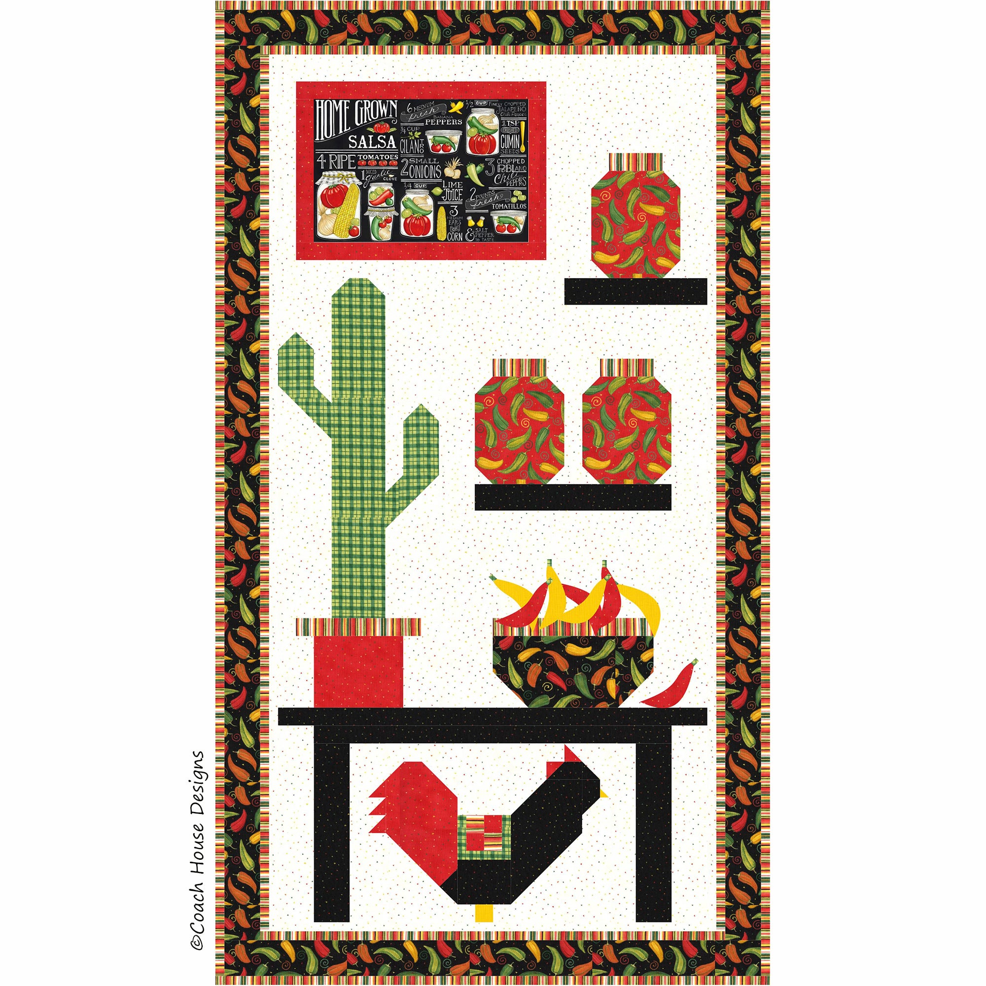 Salsa Time Downloadable PDF Quilt Pattern – Coach House Designs US