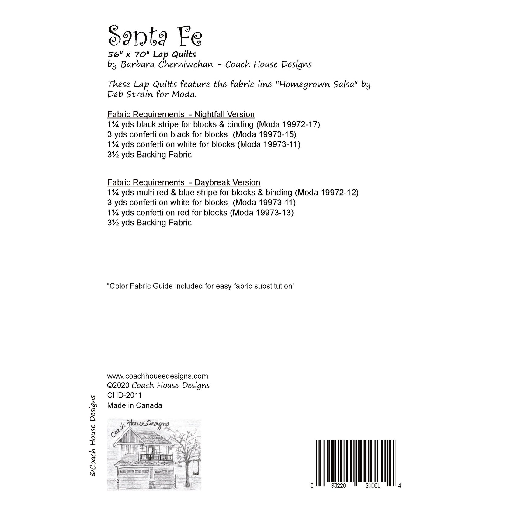 Santa Fe Downloadable PDF Quilt Pattern – Coach House Designs US