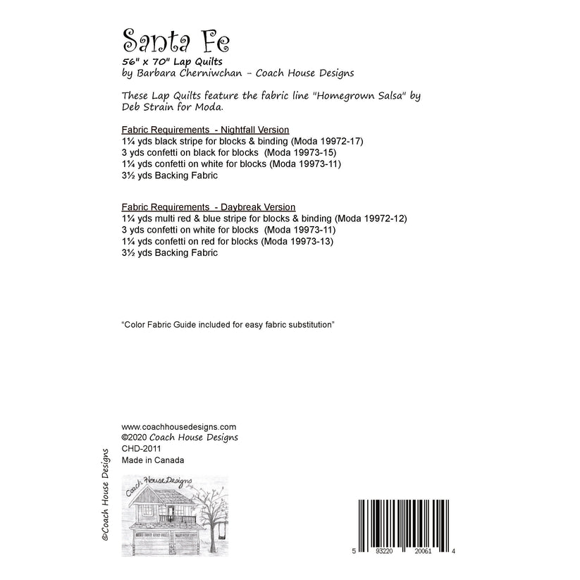 Santa Fe Downloadable PDF Quilt Pattern – Coach House Designs US